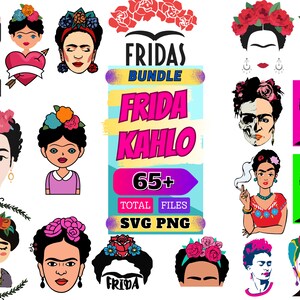 Frida Kahlo Svg Bundle, Frida Kahlo Svg, Viva La Frida, Kahlo Png ...