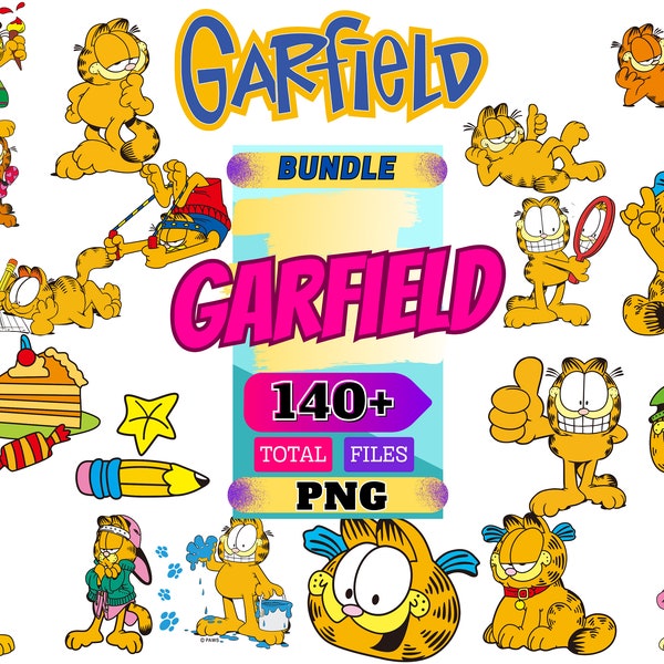 Garfield Svg - Etsy