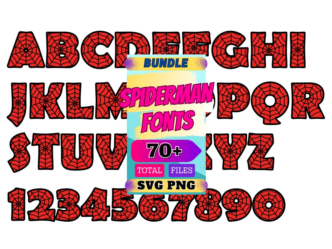 Spider Font SVG, Spider Alphabet SVG, Spider Font,Spider Web Font ...