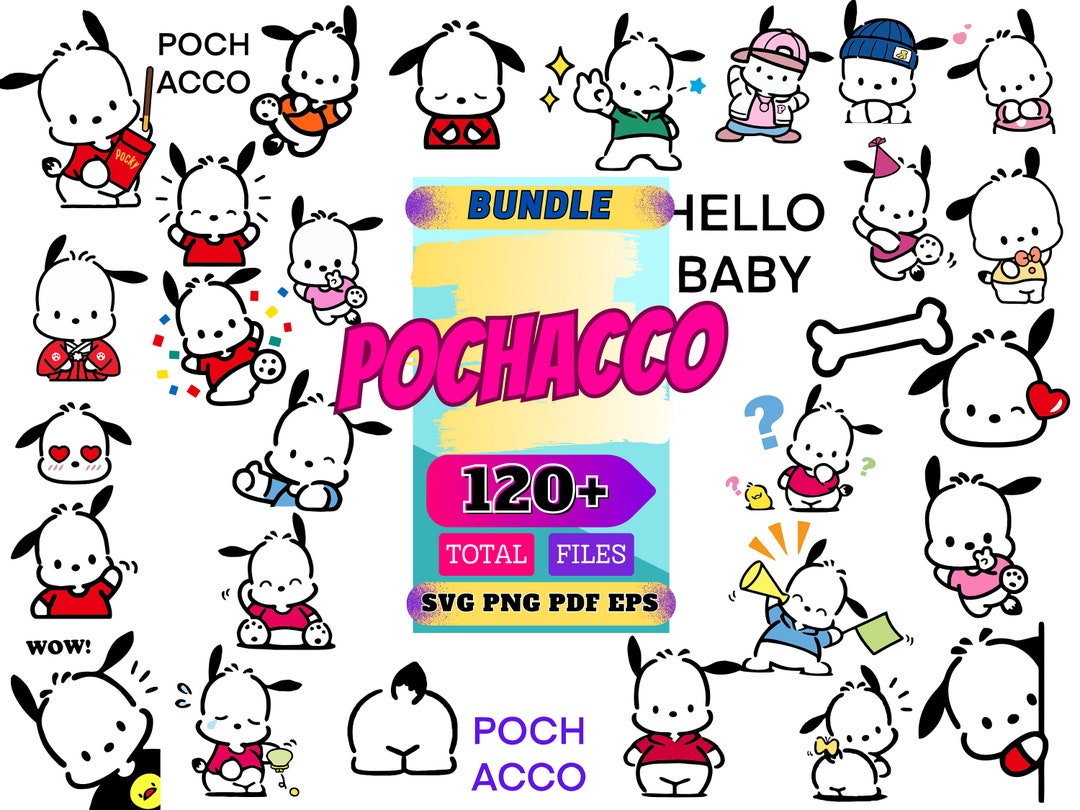 Kawaii Kitty Svg Bundle Cat Svg S Nrio M Lody Stickers Pochacc Svg