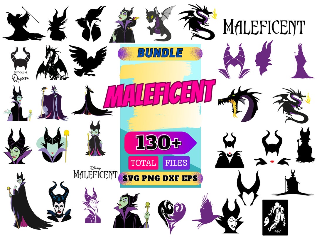Maleficent SVG Bundle, Maleficent Clipart, Maleficent Png, Maleficent ...