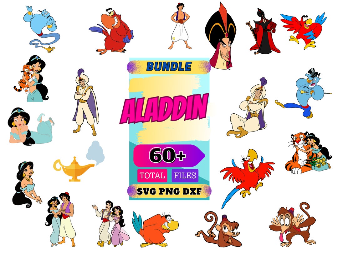 Aladdin Svg Bundle, Jasmine Svg Bundle, Princess Jasmine Svg, Magic ...