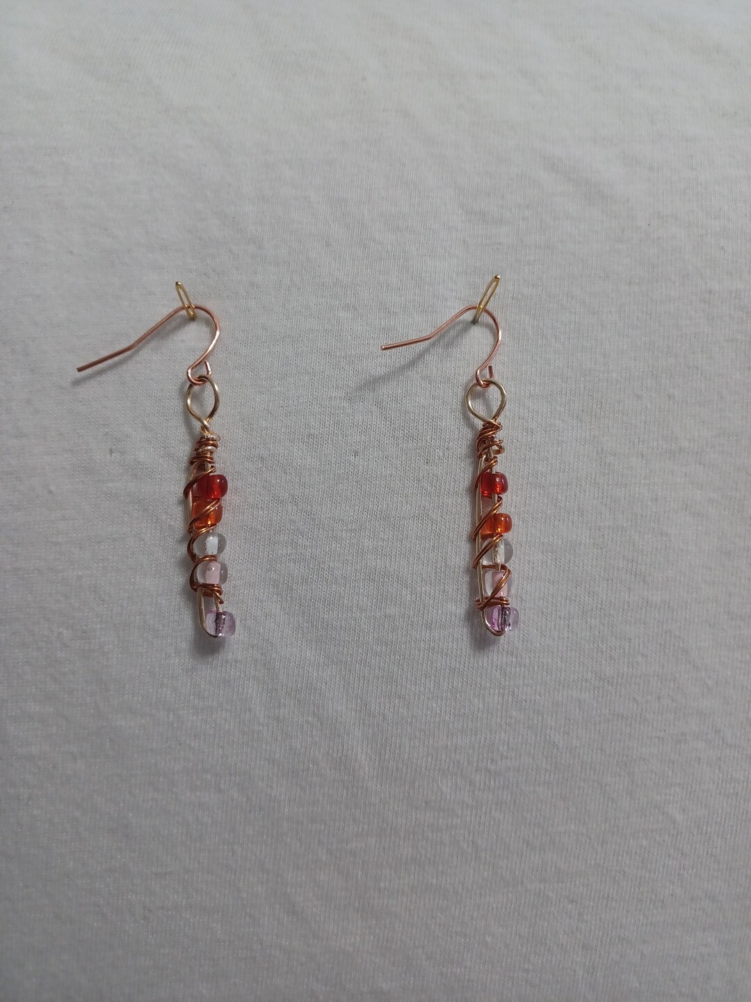 Wire-wrapped Pride Flag Earrings Set - Etsy