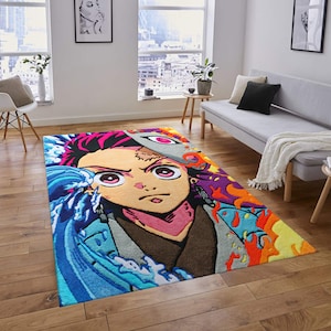 Anime Area Rug, Japanese Animation Inspired Floor Mat, Fanatic Home ...
