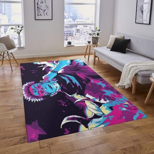 Anime Area Rug, Gift for Anime Lovers, Anime Inspired Fan Rug, Anime ...
