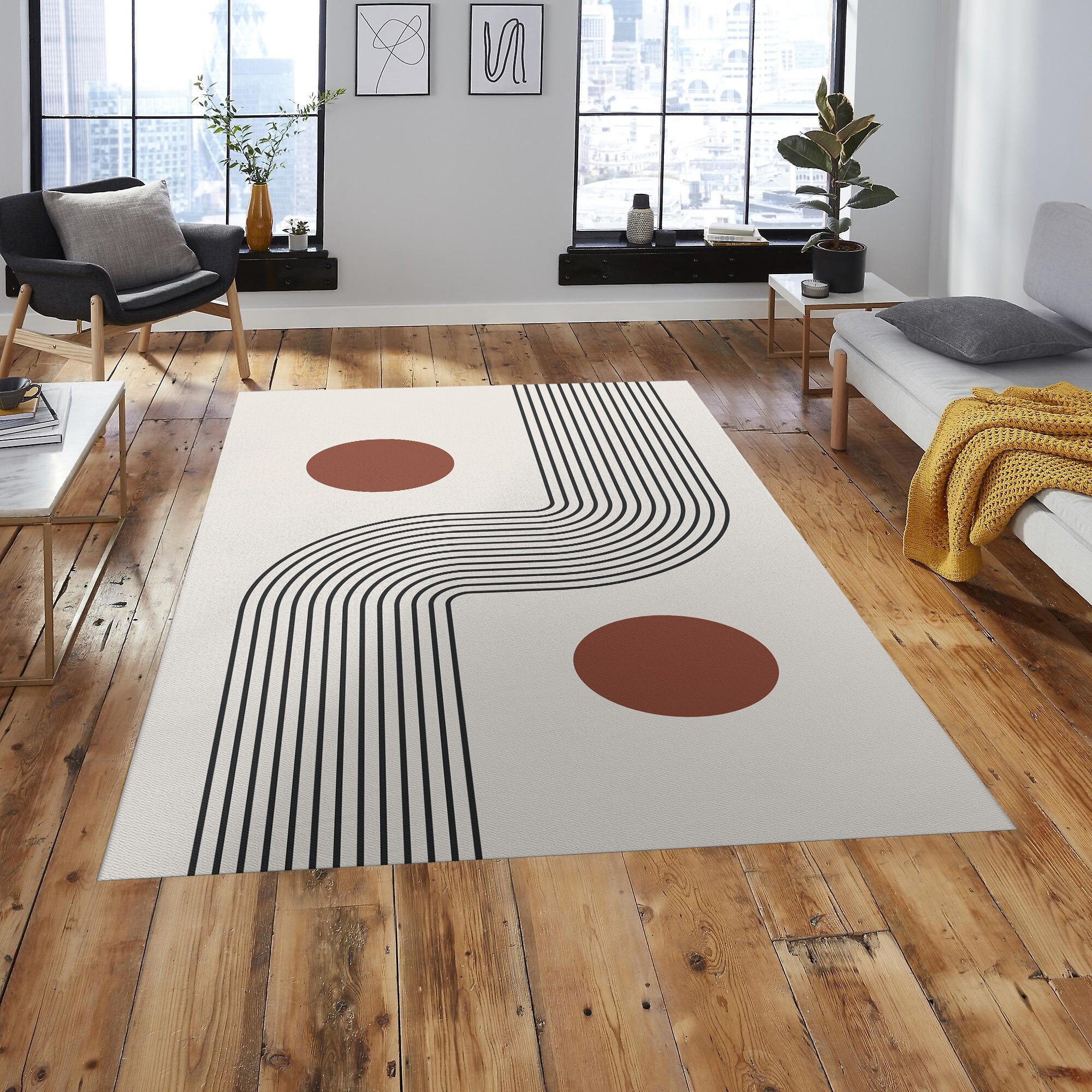 Mid Century Modern Rug Vintage Inspired Area Rug Retro Style - Etsy