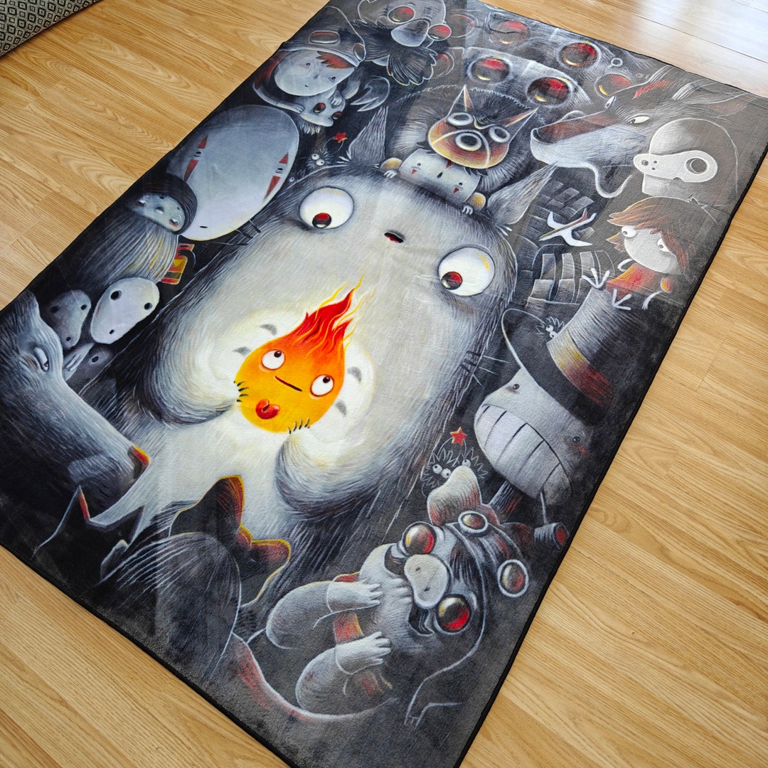 Japanese Anime Area Rug, Custom Anime Rug, Anime Room Decor, Popular ...