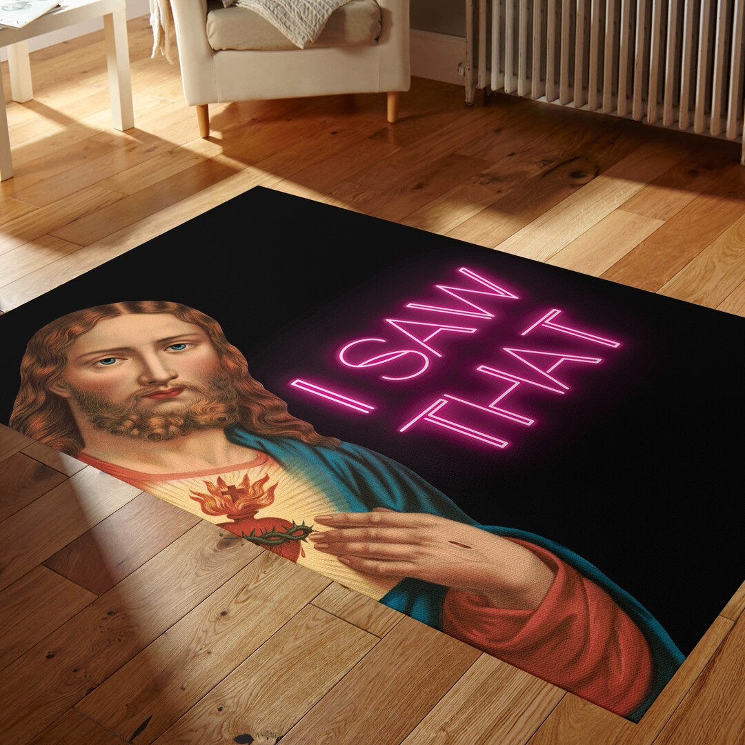 Unique Eclectic Rug, Artistic Area Rug, Colorful Floor Mat, Abstract ...