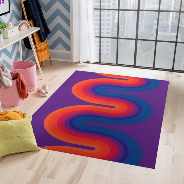 Trippy Rug - Etsy