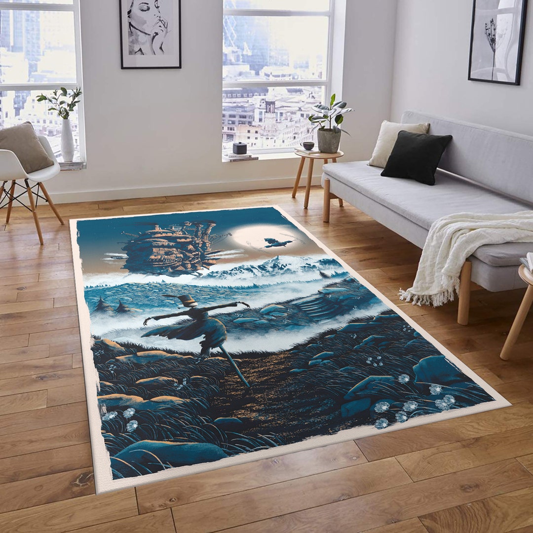 Anime Area Rug, Modern Rug, Home Decor Carpet, Anime Home Decor, Kids ...
