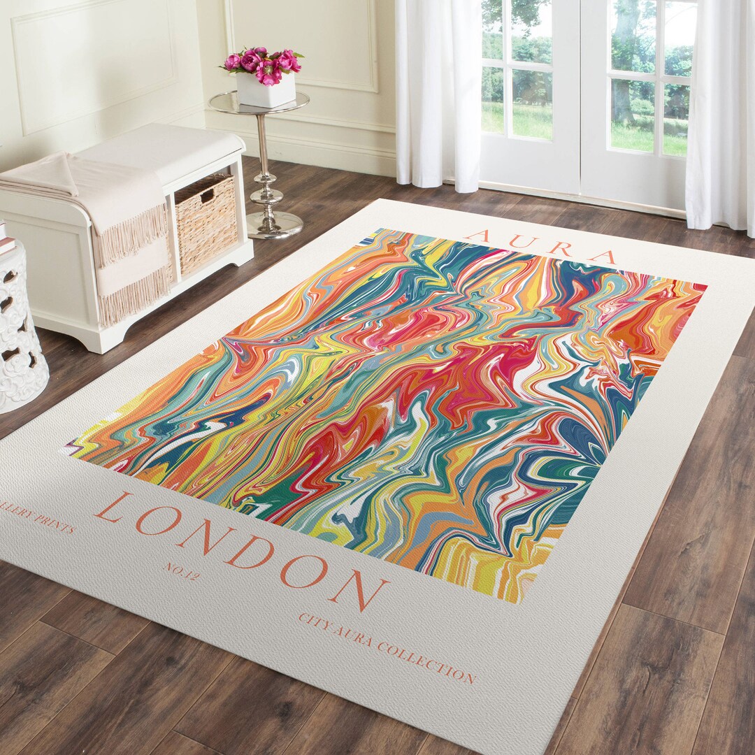 Aura Rug, Modern Aesthetic, Geometric Rug, Modern Home Decor, Neutral ...