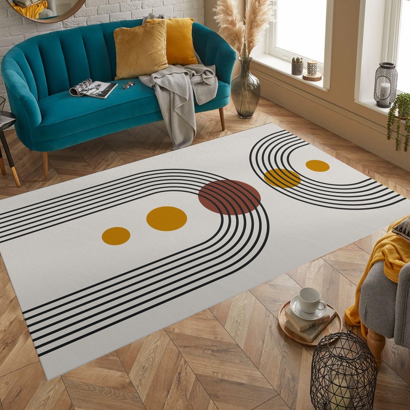 Mid Century Rug - Etsy