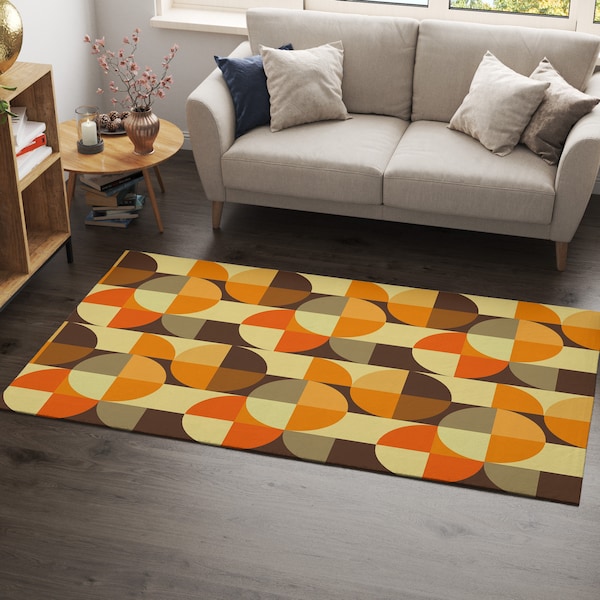 Retro Rug - Etsy