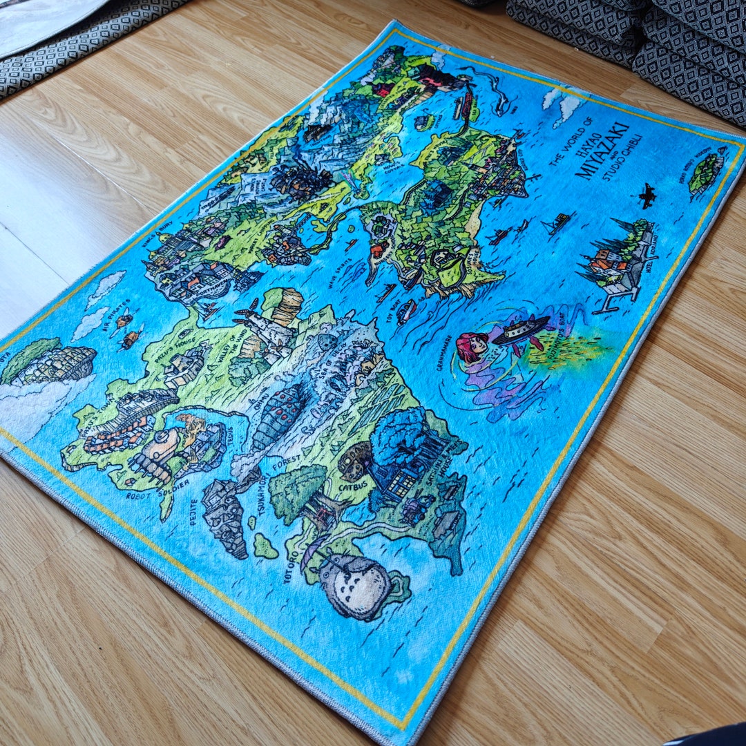 Anime Nerd Decor Gift, Home Decor Carpet, Gift for Anime Lovers, Anime ...