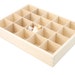 20 Compartments Unfinished Wooden Display Shadow Box Collection Display ...