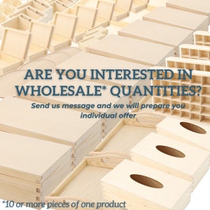 Unfinished Wooden Display With 28 Compartments | Shadow Box | Unpainted ...