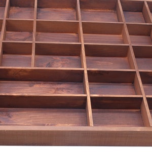 Brown Wooden Display With 28 Compartments | Shadow Curio Box | Teak ...