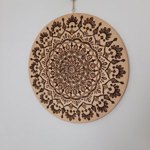 Holz Brennende Kunst Mandala Pyrographie - Etsy