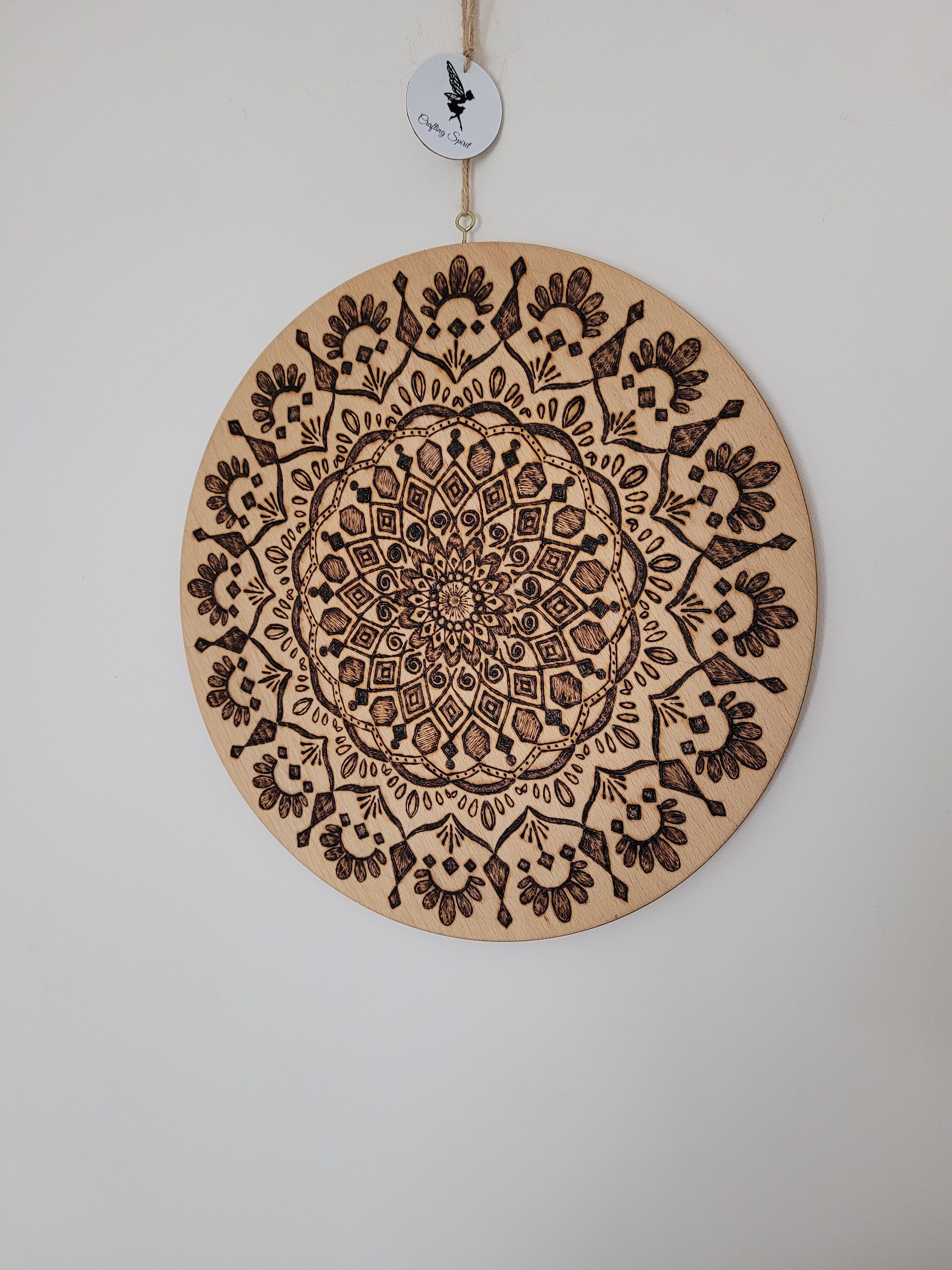Holz Brennende Kunst Mandala Pyrographie - Etsy