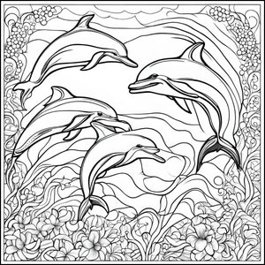 Sea Life, Marine Life, Under the Sea Coloring Book - 10 Printable Adult ...