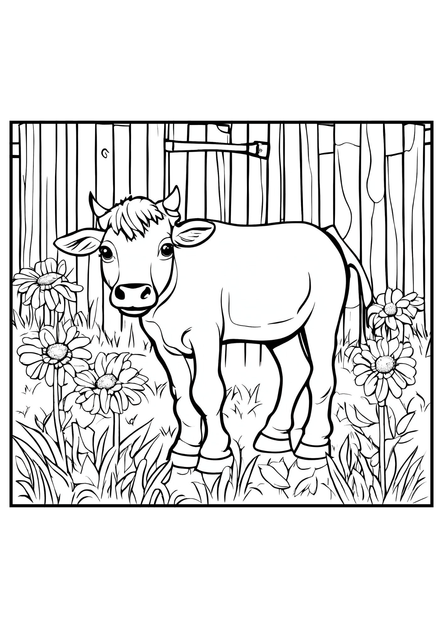 10 Printable Kids, Children Coloring/colouring Pages of Barnyard, Barn ...