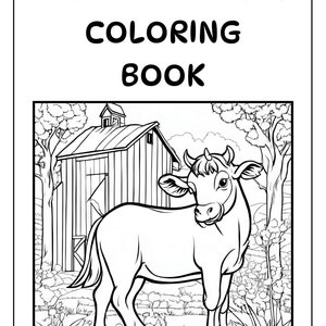 10 Printable Kids, Children Coloring/colouring Pages of Barnyard, Barn ...