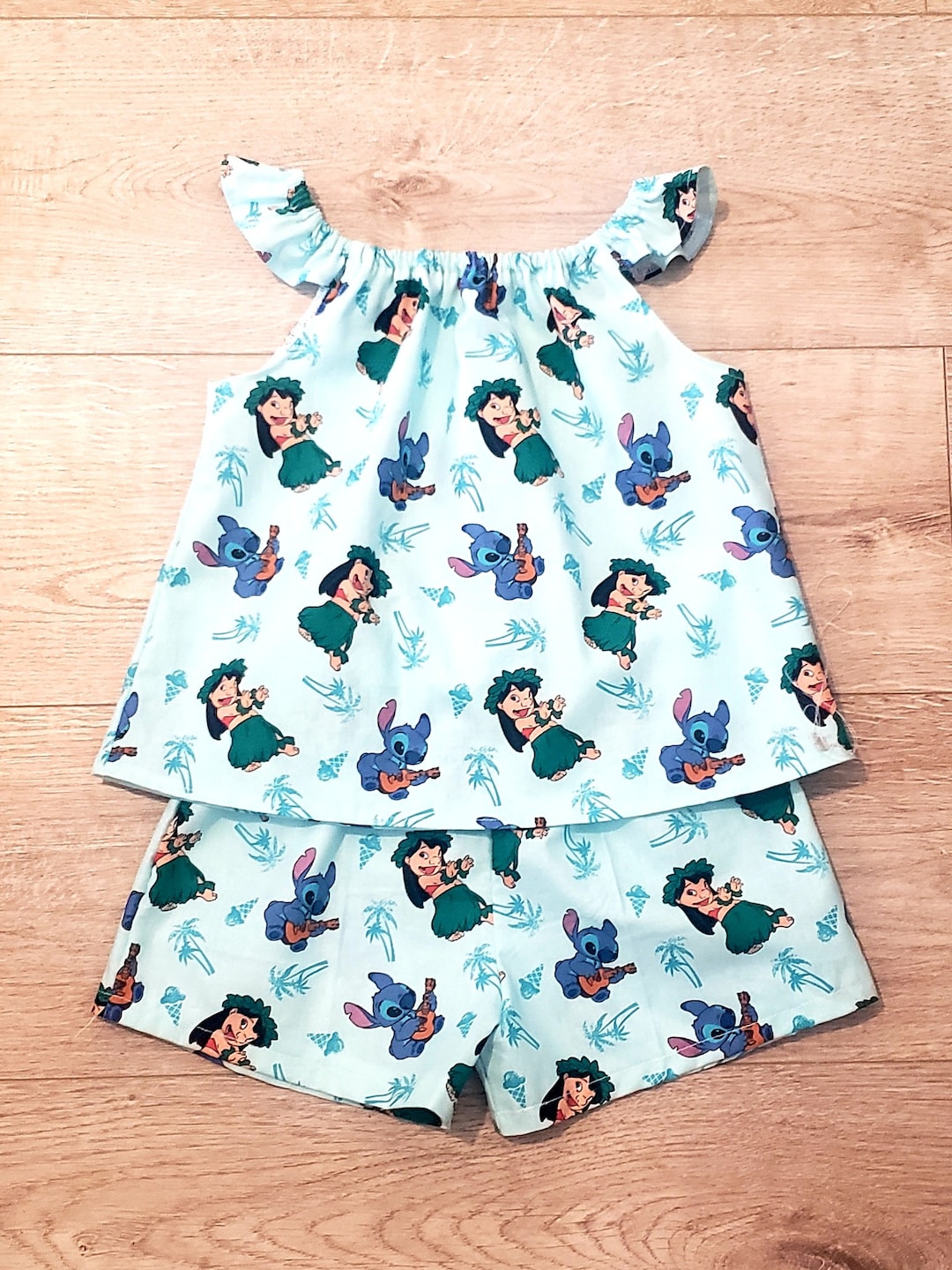 Lilo and Stitch 2 Piece Outfit, Lilo and Stitch Top and Shorts Set ...