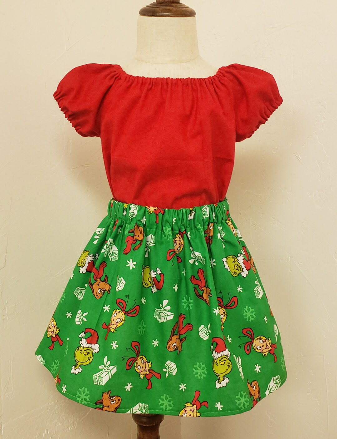 Grinch Skirt, the Grinch Christmas Dress, Christmas Skirt, Grinchmas ...