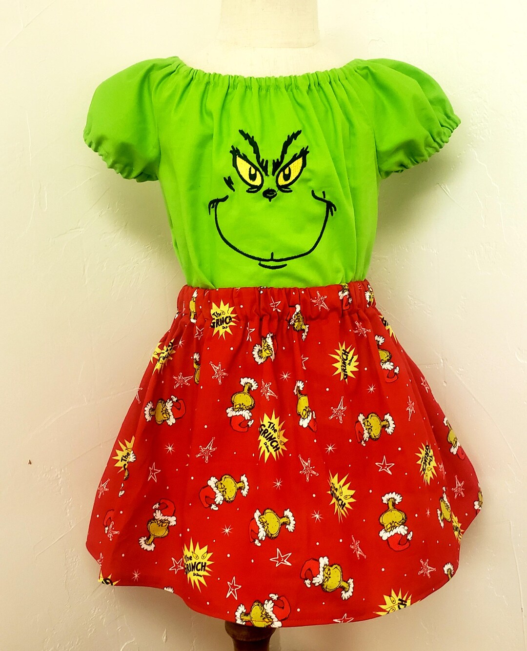 Green Monster Top, Grinch Inspired Blouse, Grinch Shirt - Etsy
