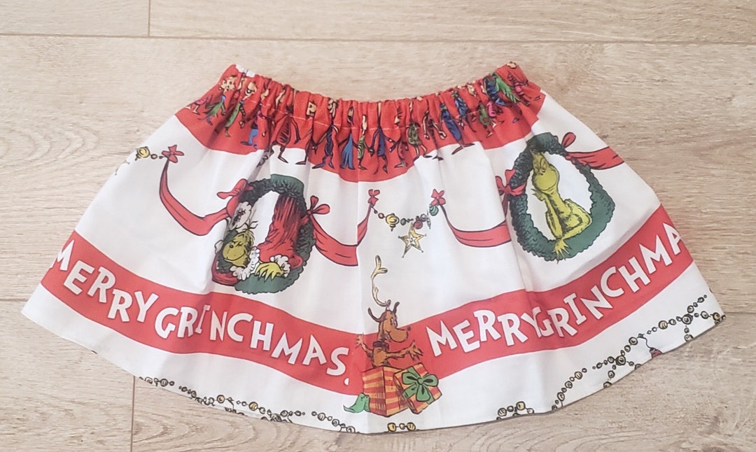 Grinch Skirt, the Grinch Christmas Dress, Christmas Skirt, Grinchmas ...