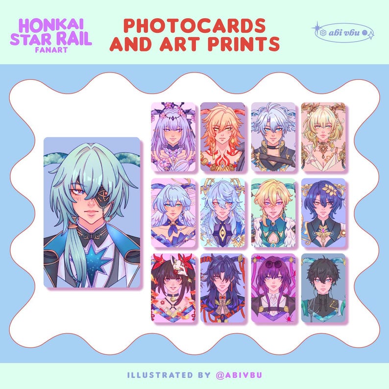 HSR Photocard / Art Print - Honkai Star Rail Fanart by Abivbu - Etsy
