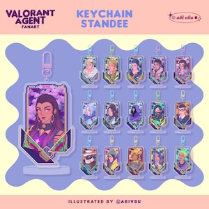 Valorant Acrylic Keychain Standee Fanart by Abivbu - Etsy