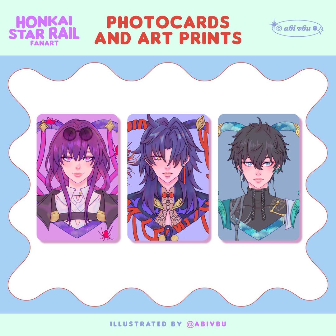 HSR Photocard / Art Print Honkai Star Rail Fanart by Abivbu - Etsy