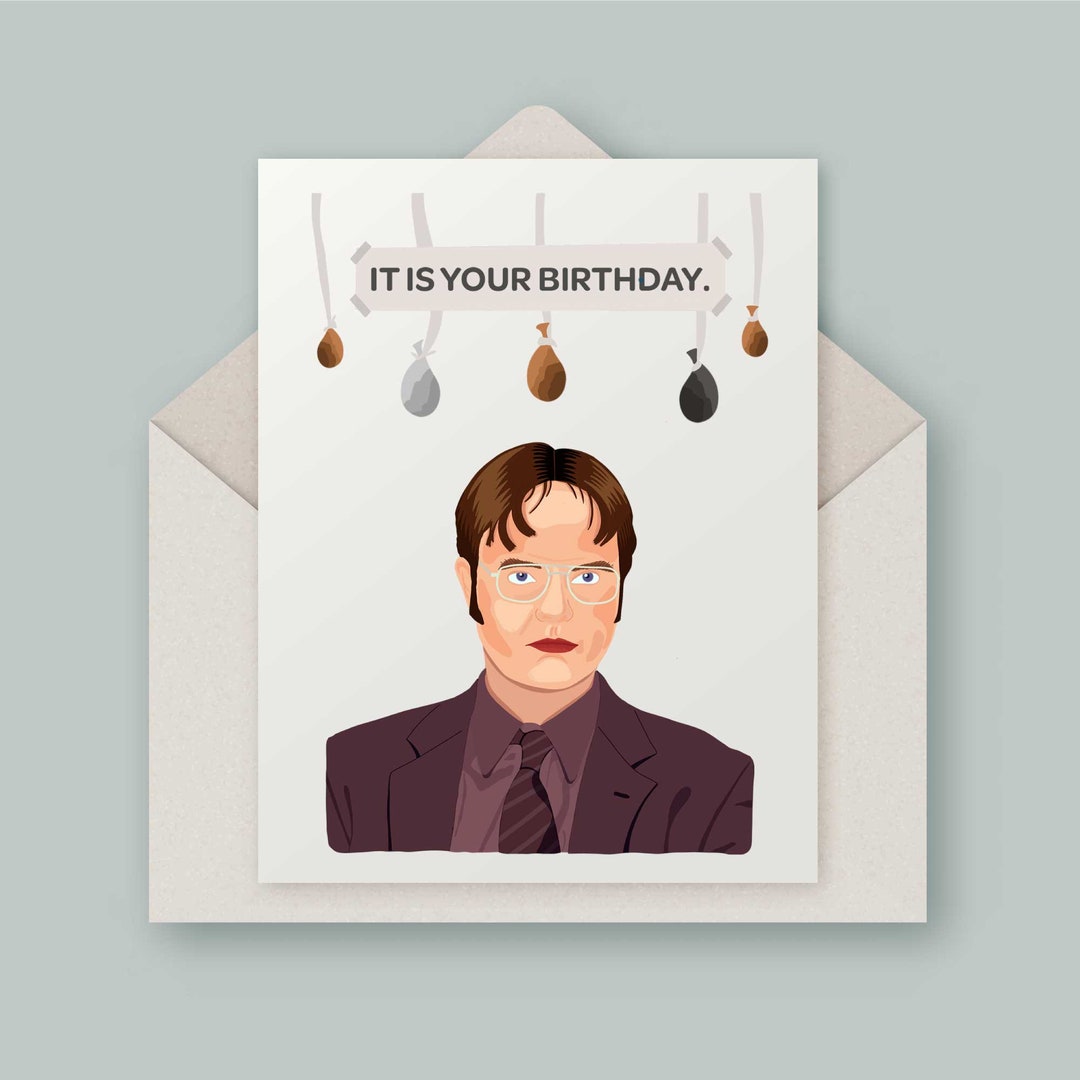 Dwight Schrute Birthday Card - the US Office Fan Gift - Etsy UK