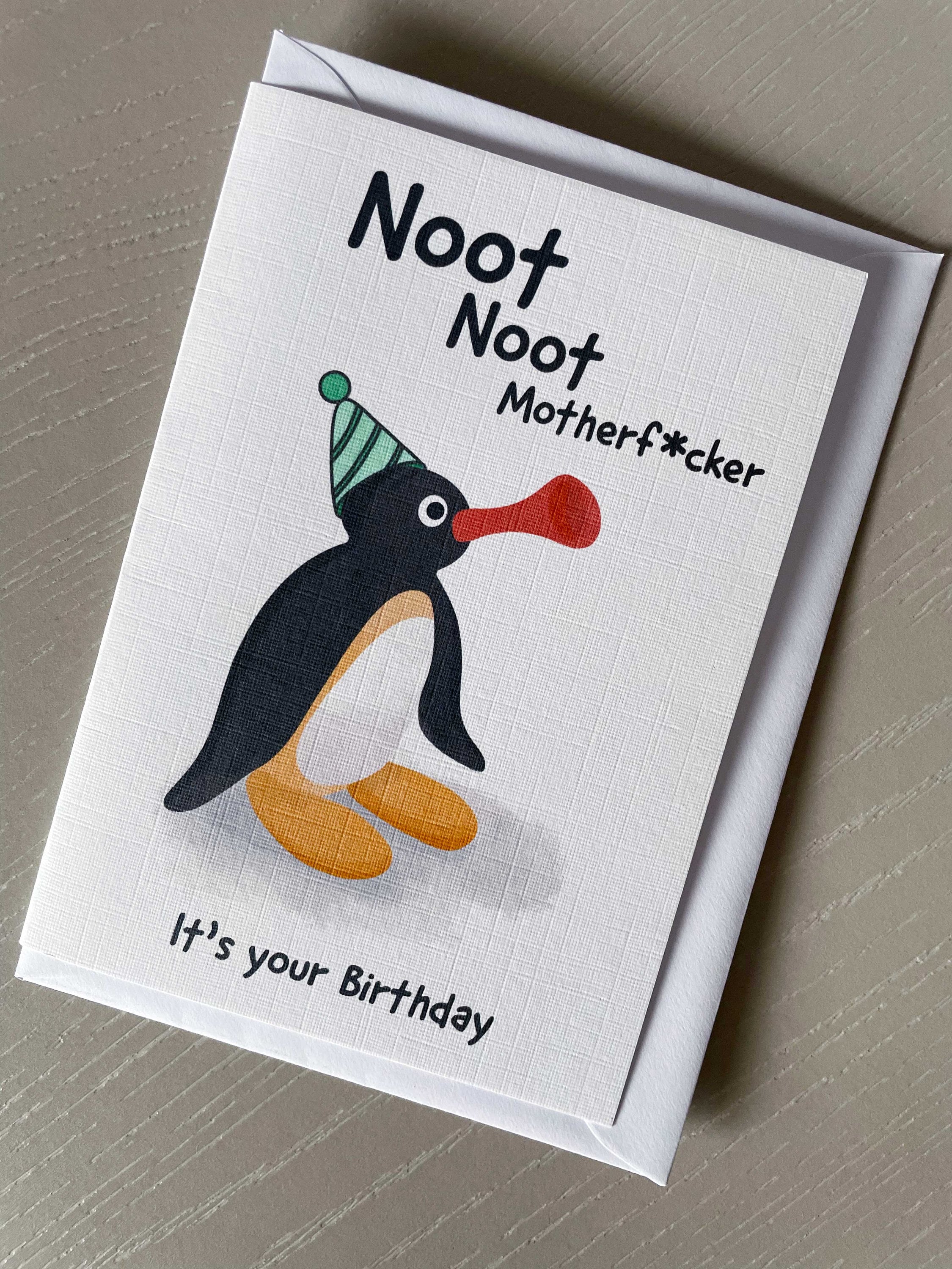 Pingu Birthday Card - Funny, Rude Birthday Card for a Best Friend ...