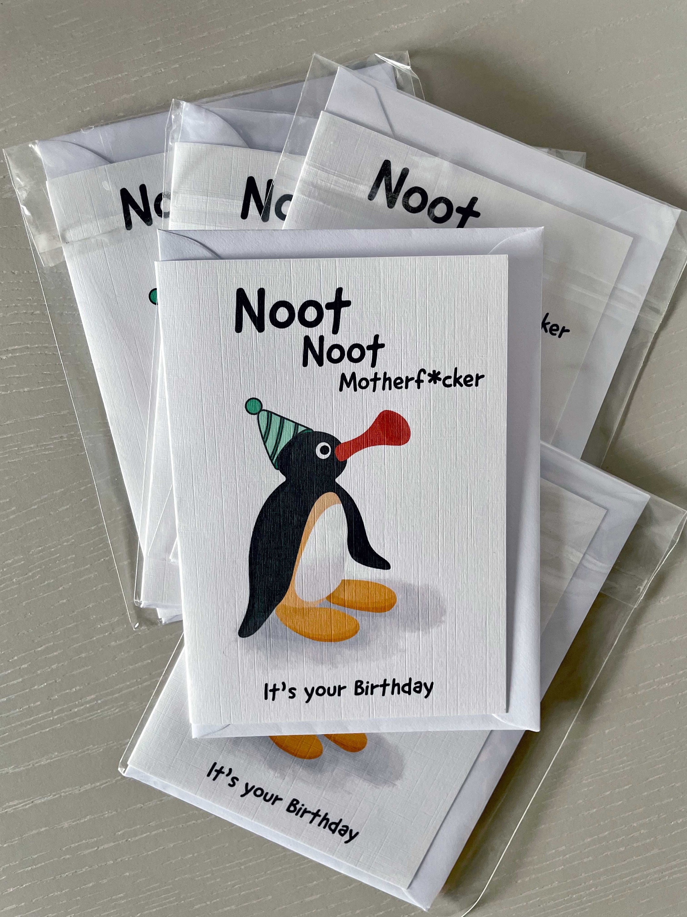 Pingu Birthday Card - Funny, Rude Birthday Card for a Best Friend ...