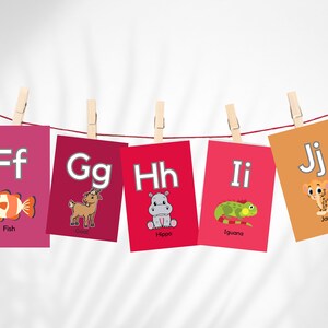 Printable Alphabet Preschool Flashcards, Letter Flash Cards - Etsy
