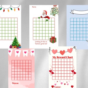 Sticker Behavior Reward Charts, Printable Incentive Charts, Classroom ...