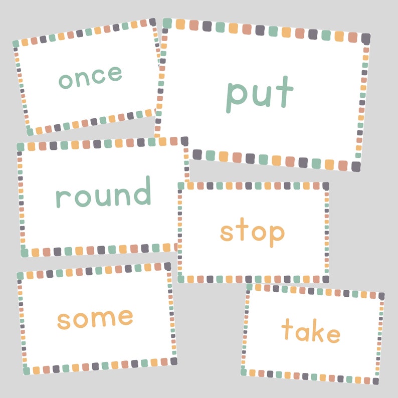 Printable Dolch First Grade Sight Word Flashcards (PDF) - Etsy