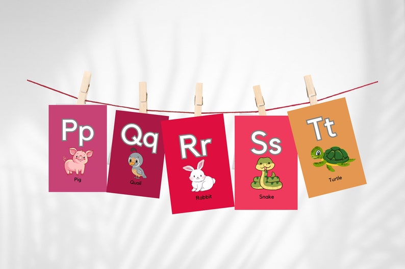 Printable Alphabet Preschool Flashcards, Letter Flash Cards - Etsy