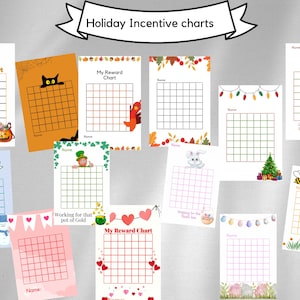 Sticker Behavior Reward Charts, Printable Incentive Charts, Classroom ...