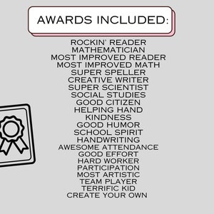 Editable Student Award Certificates: End of Year Classroom Awards ...