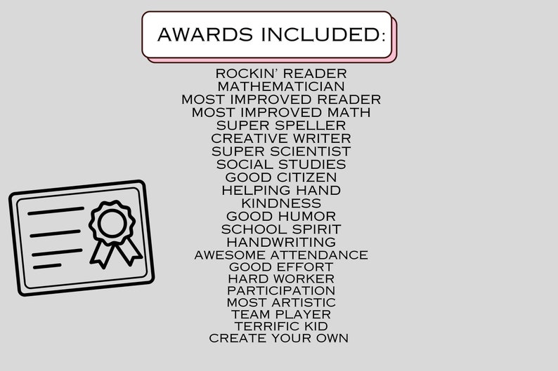 Editable Student Award Certificates: End of Year Classroom Awards ...