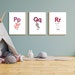Set of 26 Alphabet Letter Posters, ABC Animal Wall Print, Homeschool ...