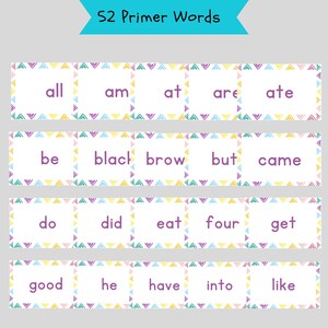 Printable Dolch Sight Word Flashcards, Dolch Preprimer Prekindergarten ...