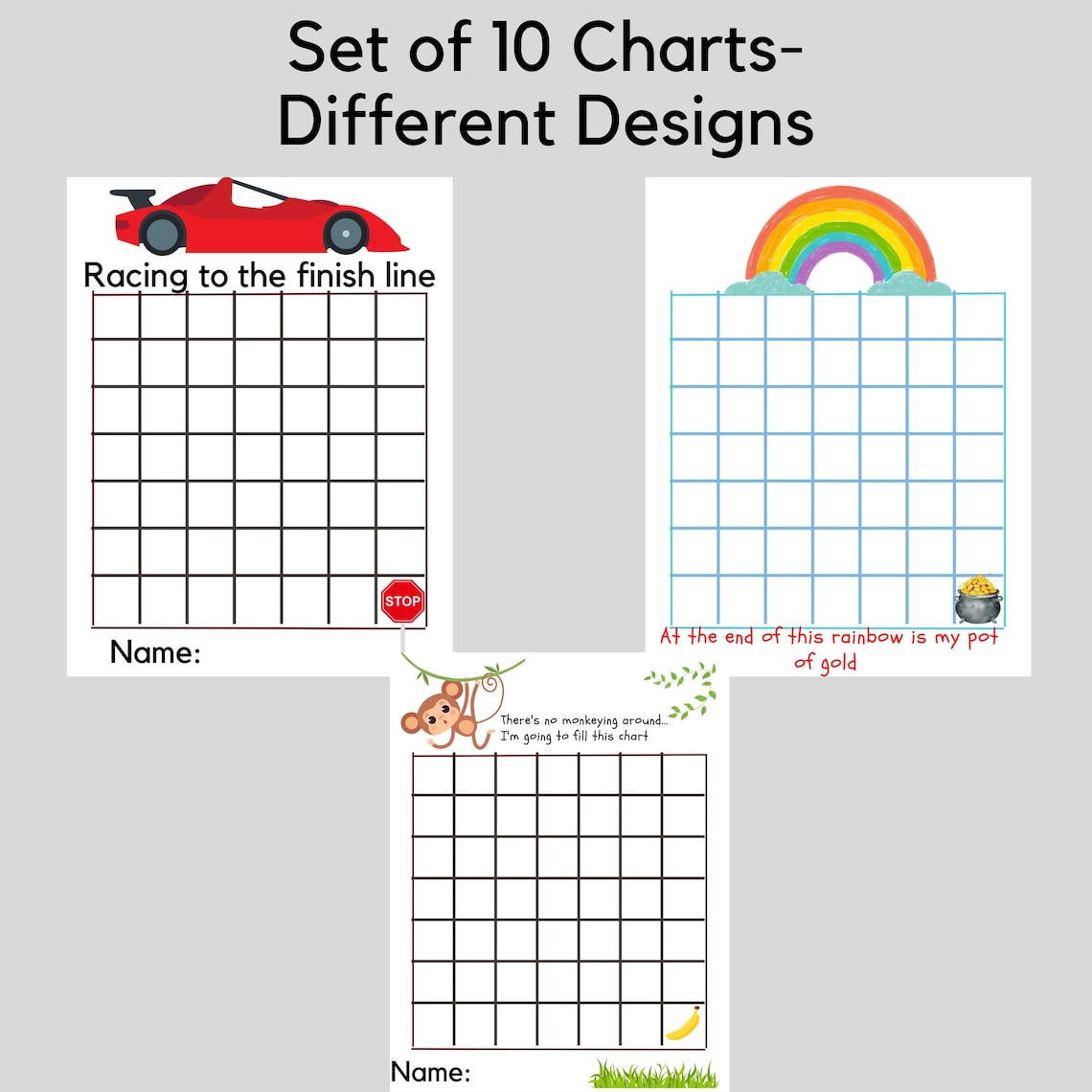 Sticker Behavior Reward Charts, Printable Incentive Charts, Classroom ...