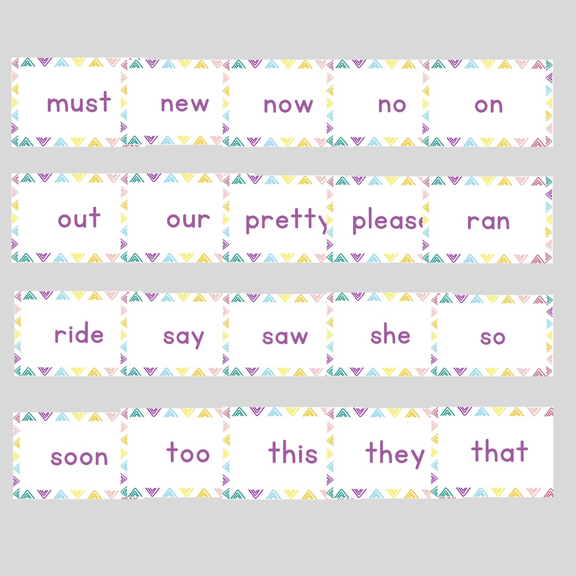 Printable Dolch Sight Word Flashcards, Dolch Preprimer Prekindergarten ...