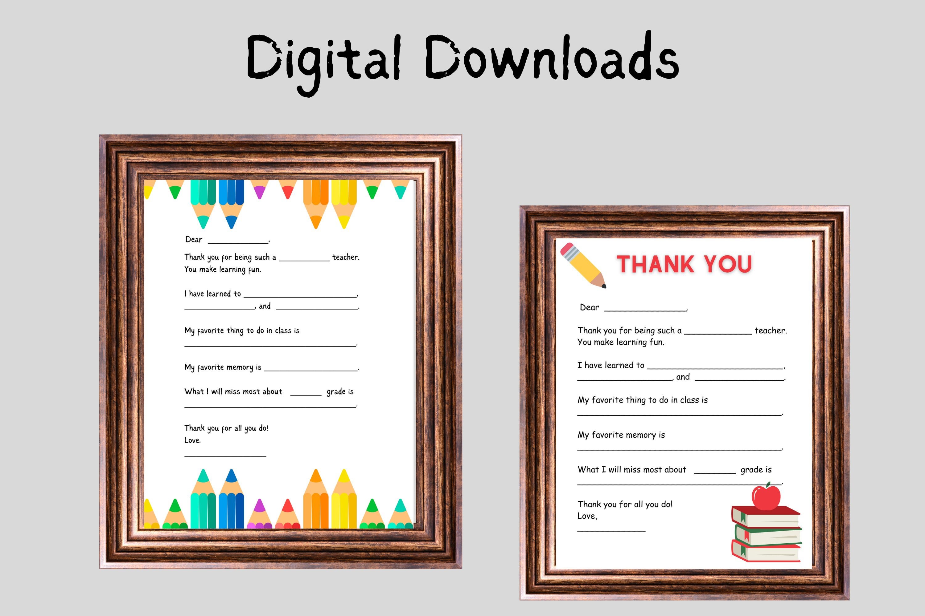 Teacher Appreciation Gift, Teacher Appreciation Letter, Card, Teacher ...