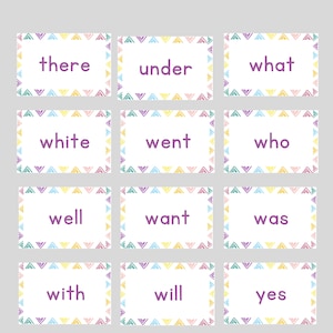 Printable Dolch Sight Word Flashcards, Dolch Preprimer Prekindergarten ...