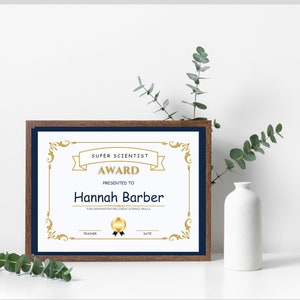 Editable Teacher Classroom Awards, Student Certificates - Etsy